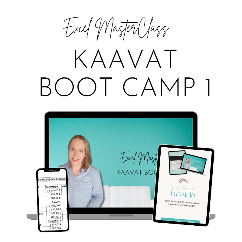Excel MasterClass Kaavat Bootcamp 1 | Mia Porrassalmi